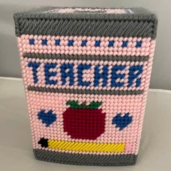 Handmade | Accents | Teacher Back To School Tissue Box Cover Handmade ...